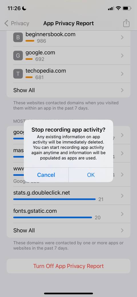 How to Use App Privacy Report in iOS 15