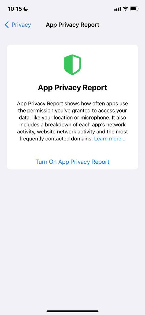How to Use App Privacy Report in iOS 15