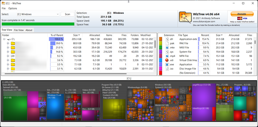 Need A Disk Cleanup? Visualize What Takes Up Space On Your Windows PC