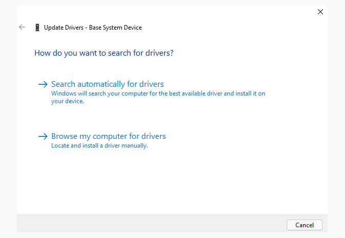 How to Fix the "Base System Device" Error in Device Manager