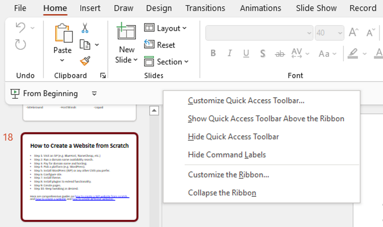 How to Use PowerPoint Speak to Read Text Aloud