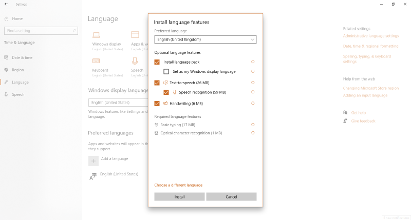 How to Install Language Packs on Windows 10