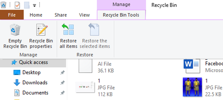 4 Ways to Restore Files From the Recycle Bin in Windows 10