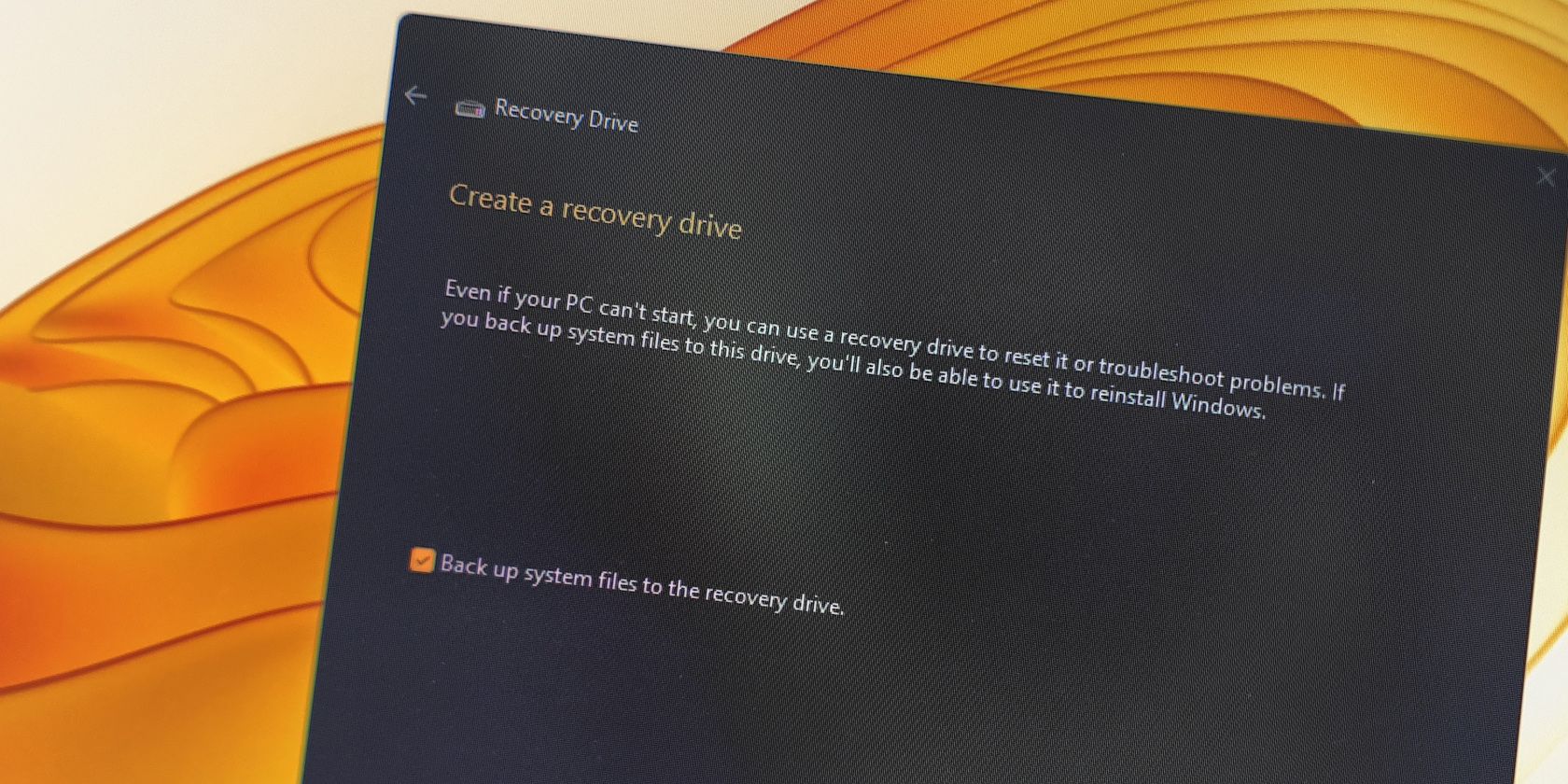 How to Fix the "Problem Occurred While Creating the Recovery Drive ...
