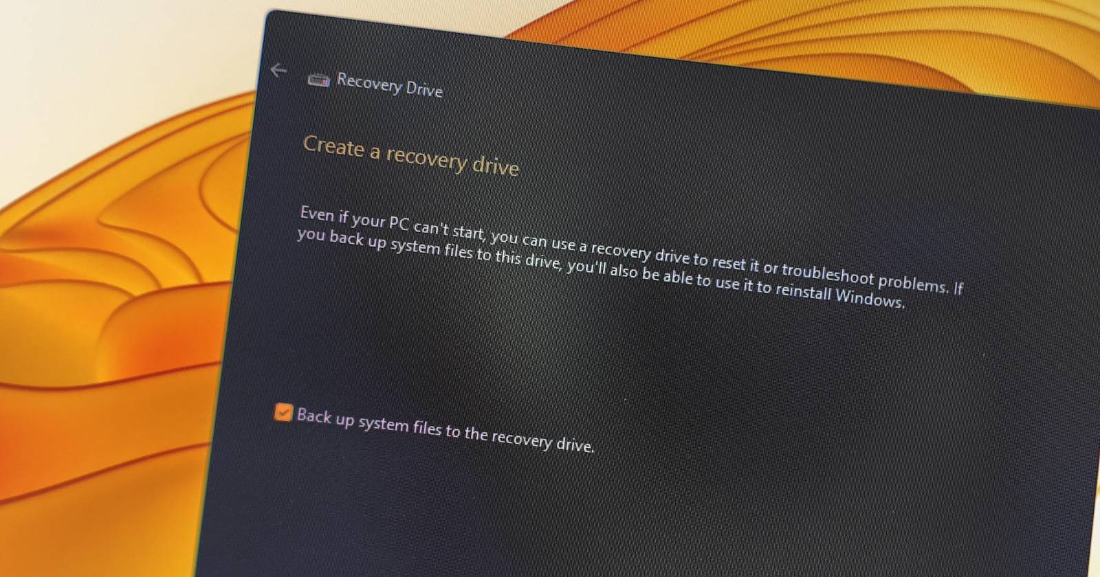 How to Fix the "Problem Occurred While Creating the Recovery Drive ...