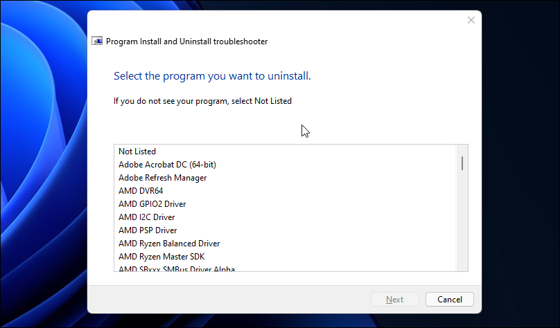 How to Fix the "Please Wait Until the Current Program is Finished Uninstalling" Error on Windows