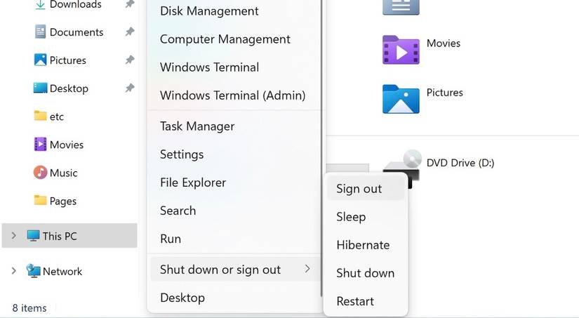 How to Sign Out of Windows 11