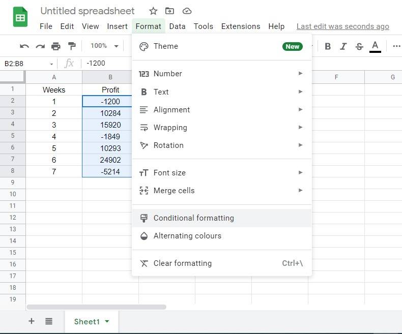 How to Format Values in Google Sheets