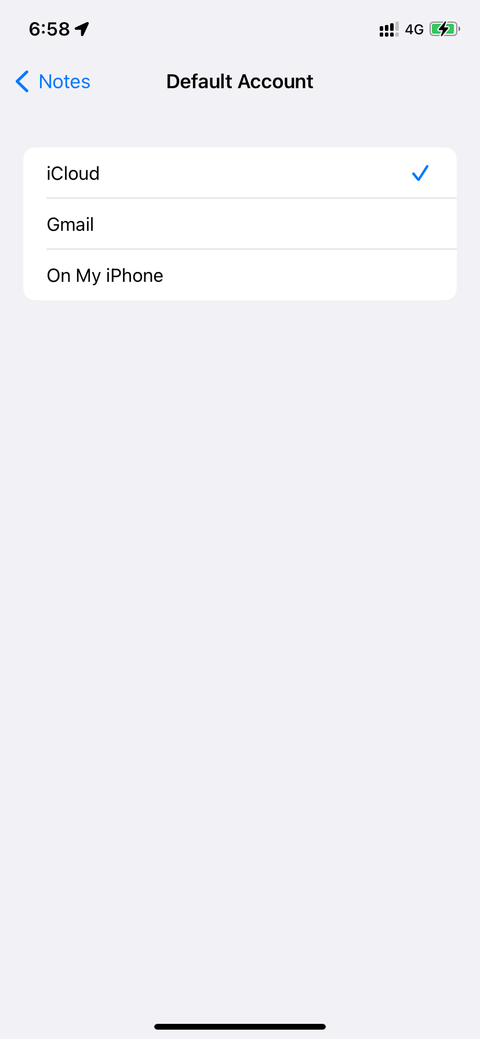 How to Change the Default Account for Apple’s Notes App