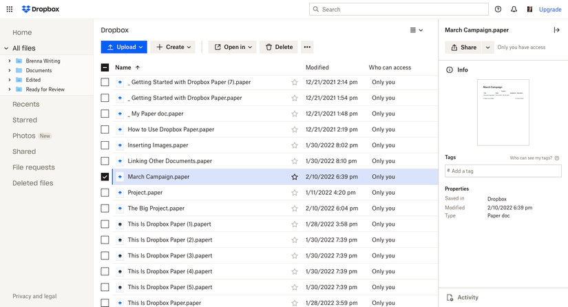 How to Easily Plan a Project Using Dropbox Paper