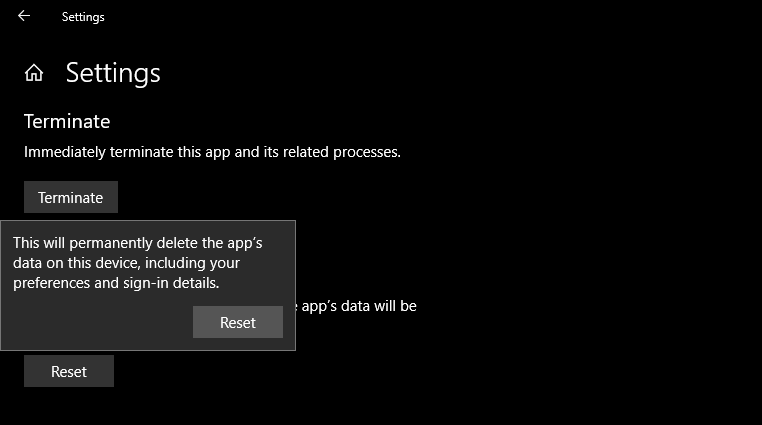 How to Reset the Settings App in Windows 10