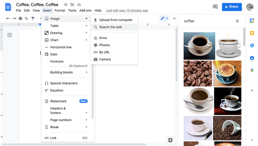 How to Add Web Images to Google Docs in Seconds