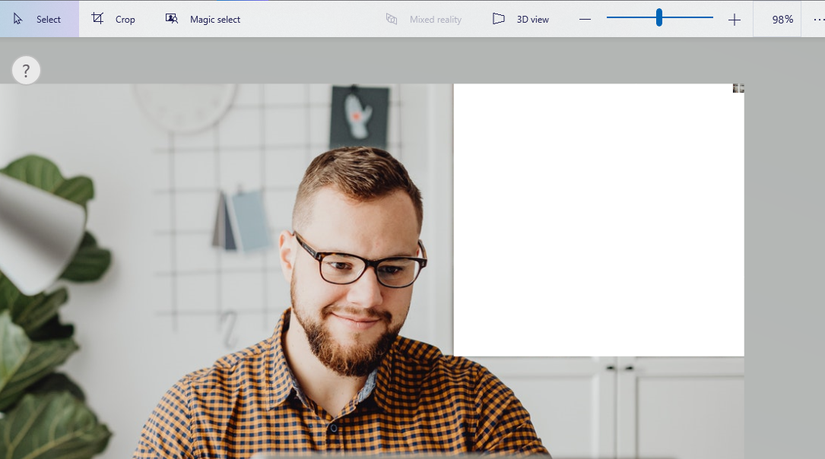 How to Blur an Image in Paint 3D With the Select Tool