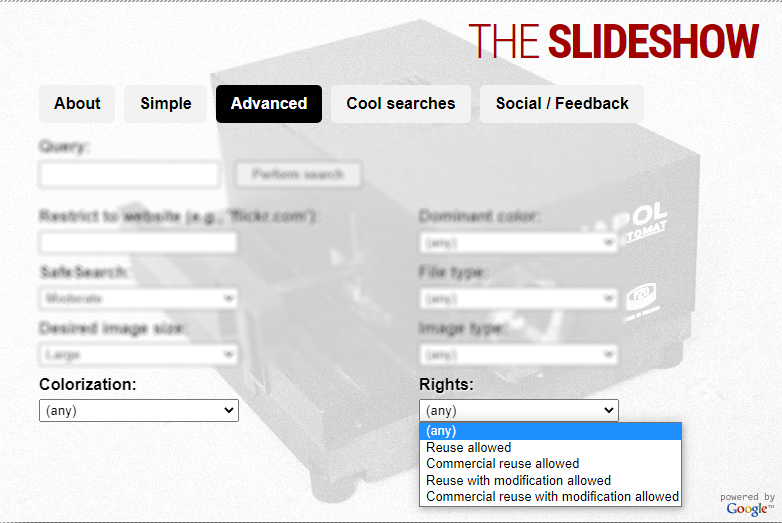 How to View Google Image Search Results as a Slideshow With The SlideShow