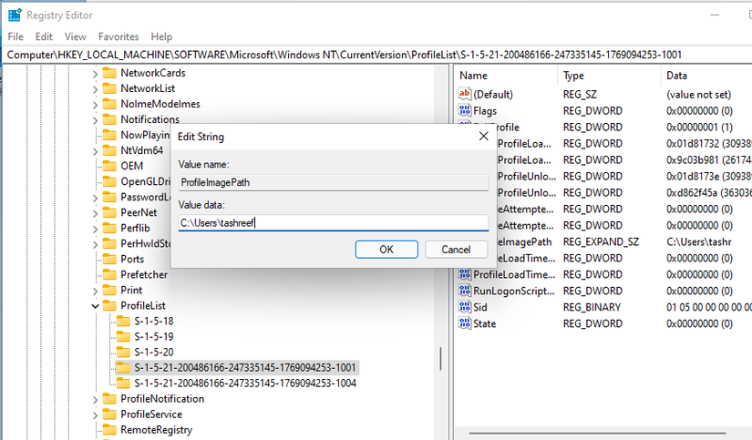 How to Change the User Profile Folder Name in Windows 11