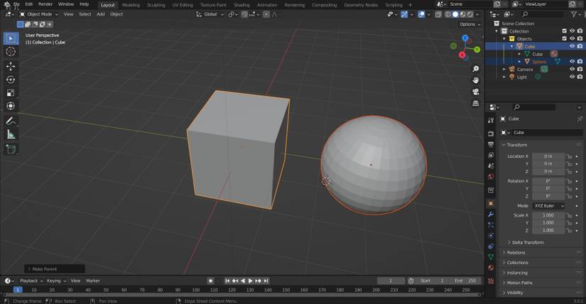 How to Group Objects in Blender