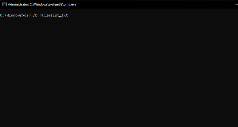 How to Copy a Folder’s File List Into a Text File in Windows 11