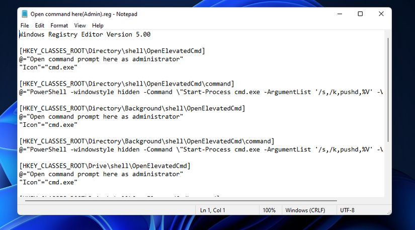 How to Add an Open Command Window Option to Windows 11's Context Menu