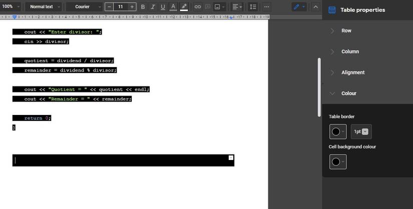 How to Format Code Blocks in Google Docs