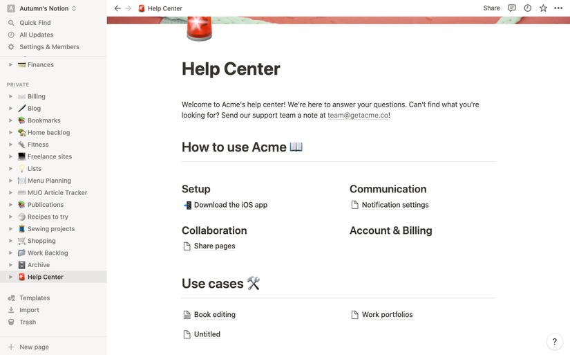 How to Create a Wiki in Notion