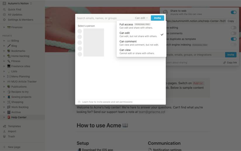 How to Create a Wiki in Notion