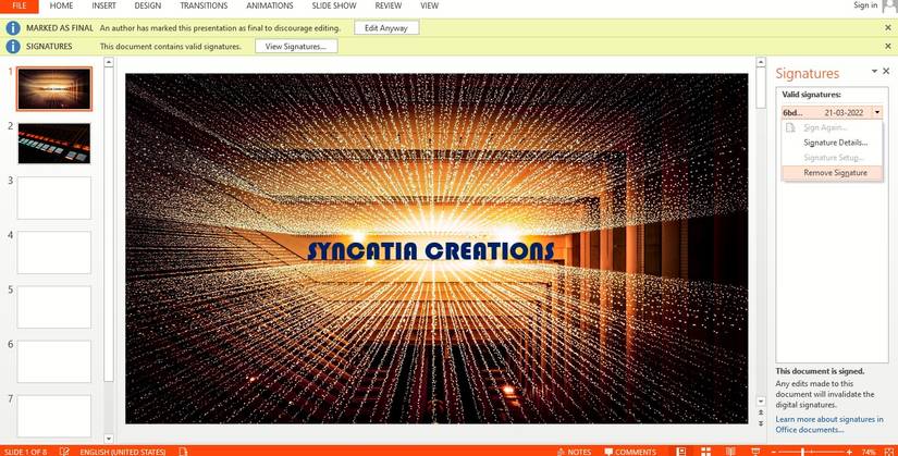 How to Add or Remove a Digital Signature in Microsoft Office Files