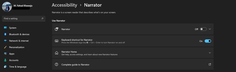 How to Use Narrator on Windows 11