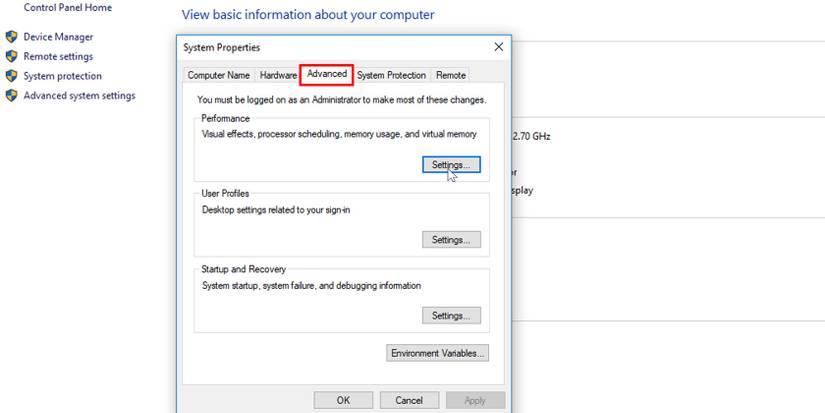 How to Enable or Disable Mouse Pointer Shadow in Windows 10