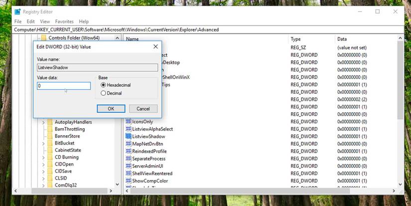 How to Remove the Drop Shadow From Desktop Icons in Windows 10