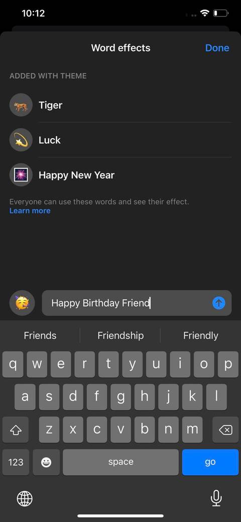 How to Use Word Effects in Facebook Messenger