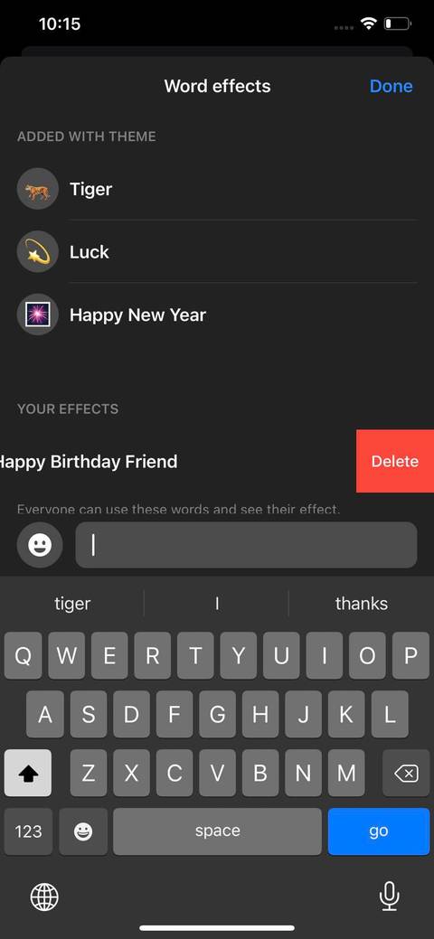 How to Use Word Effects in Facebook Messenger