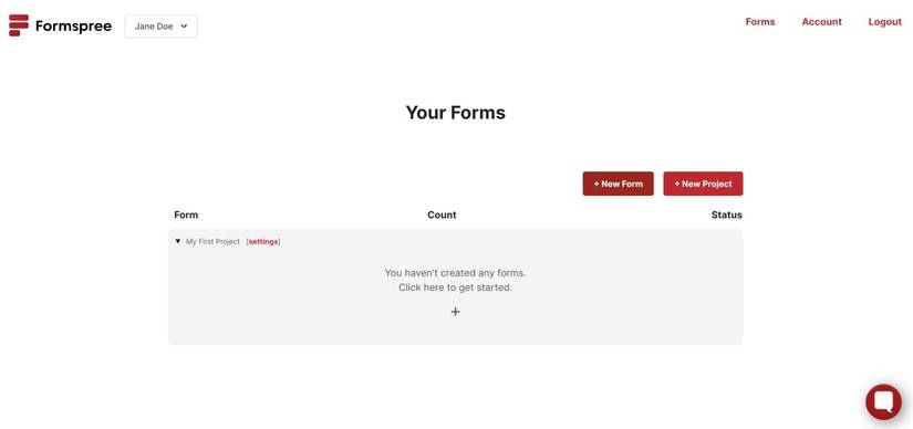 How to Create a Contact Form Using Formspree