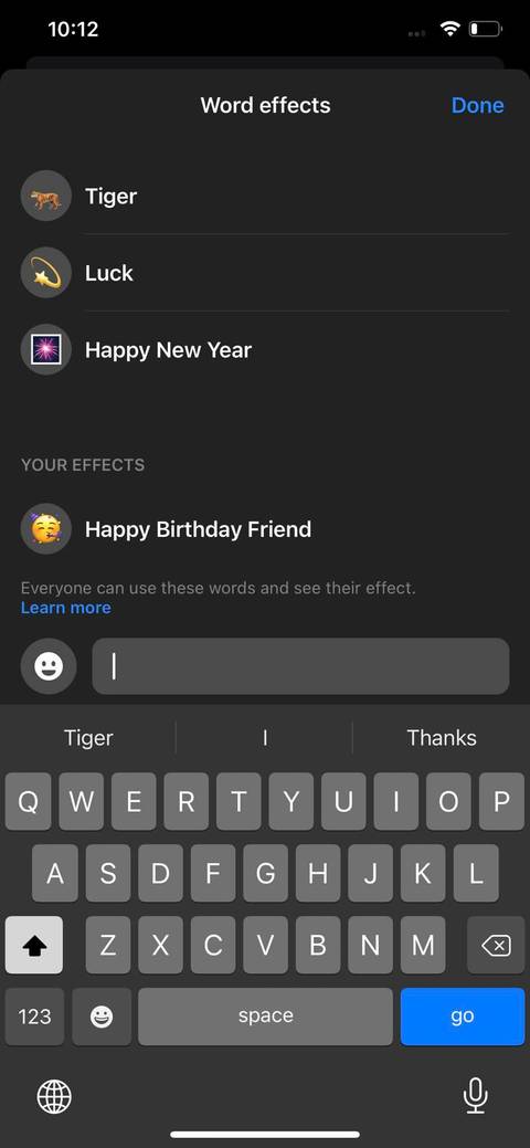 How to Use Word Effects in Facebook Messenger
