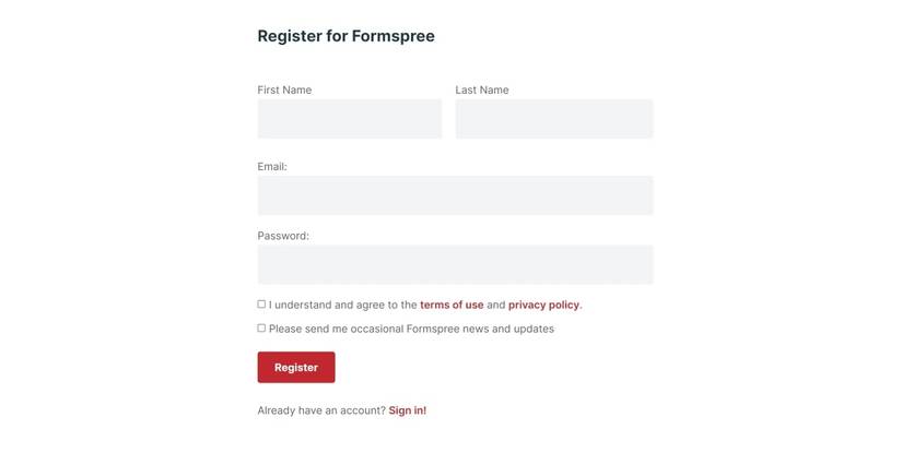 How to Create a Contact Form Using Formspree