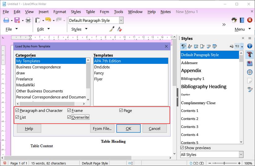 How to Create Custom Style Templates in LibreOffice Writer