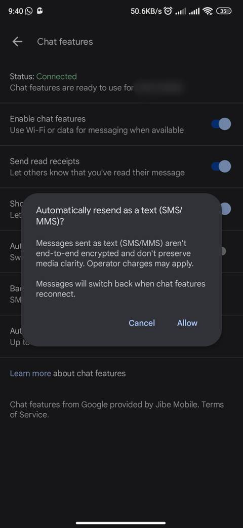 How to Set Google Messages to Use SMS When RCS Fails