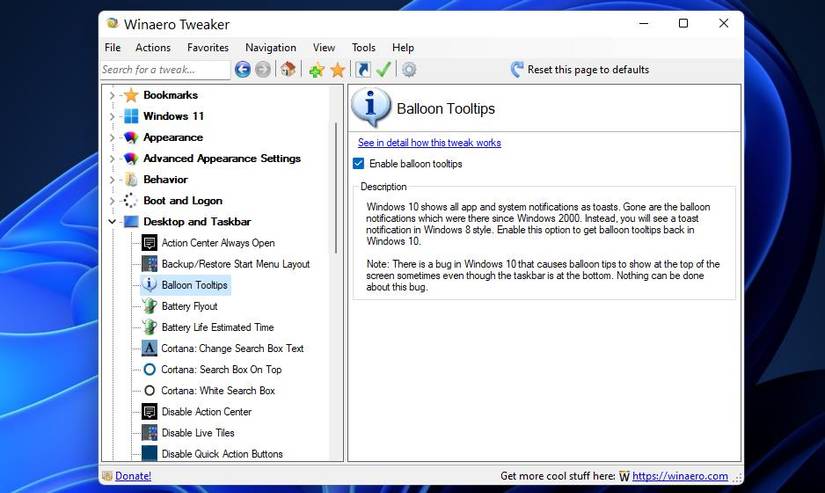 How to Bring Back the Old-Style Balloon Tooltip Notifications in ...