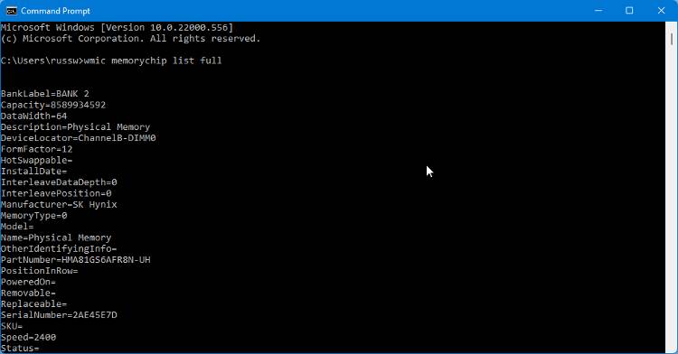 How to Find Your RAM Serial Number Using the Command Prompt on Windows