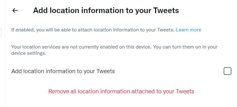 Don't Give Your Location Away: How to Remove Location Tags From Past Tweets