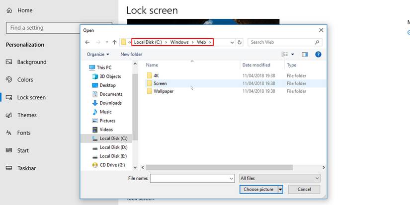 Where Does Windows 10 Stores Its Default Wallpapers and Lock Screens?