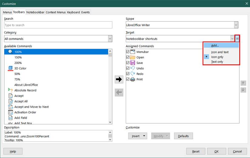 3 Ways to Customize Menus and Toolbars in LibreOffice