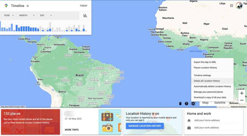 How to View and Delete Your Location History in Google Maps