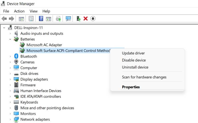 How to Fix a Yellow Triangle Warning Symbol on the Battery in Windows