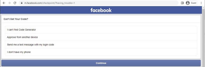 How to Log Into Facebook If You Lost Access to Code Generator