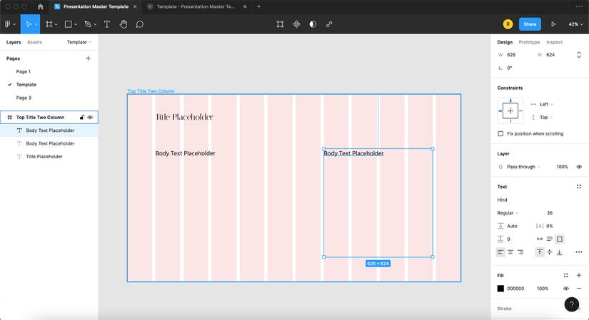 How to Create Master Templates for Presentations in Figma