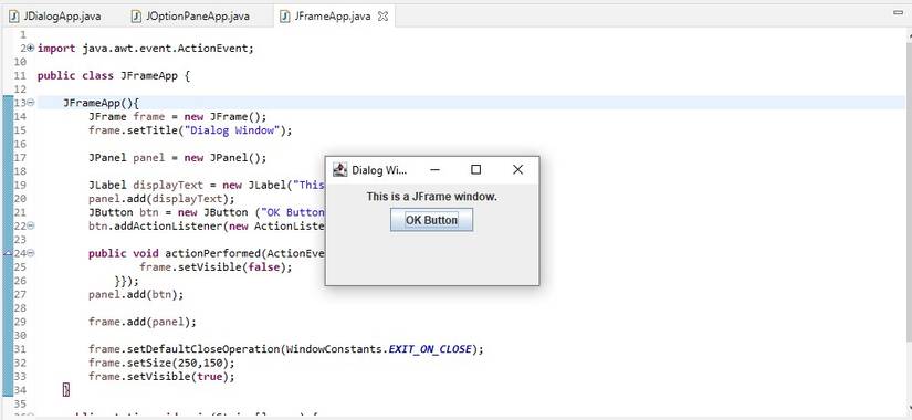 How to Create Dialog Boxes in Java