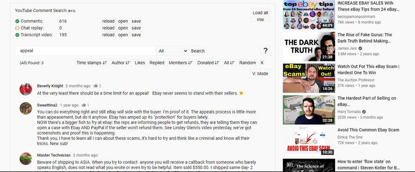 How to Search for YouTube Comments