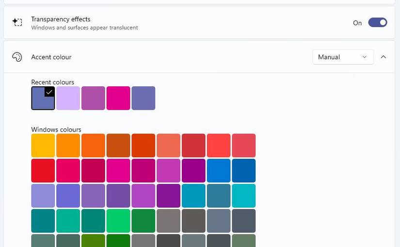 change desktop colour