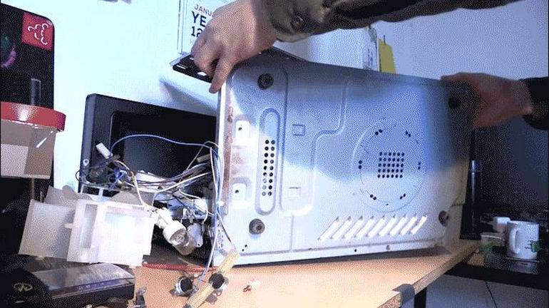 How to Safely Take Apart a Microwave and What to Do With the Parts