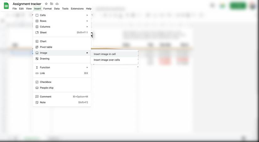 How to Insert an Image Into a Cell in Google Sheets